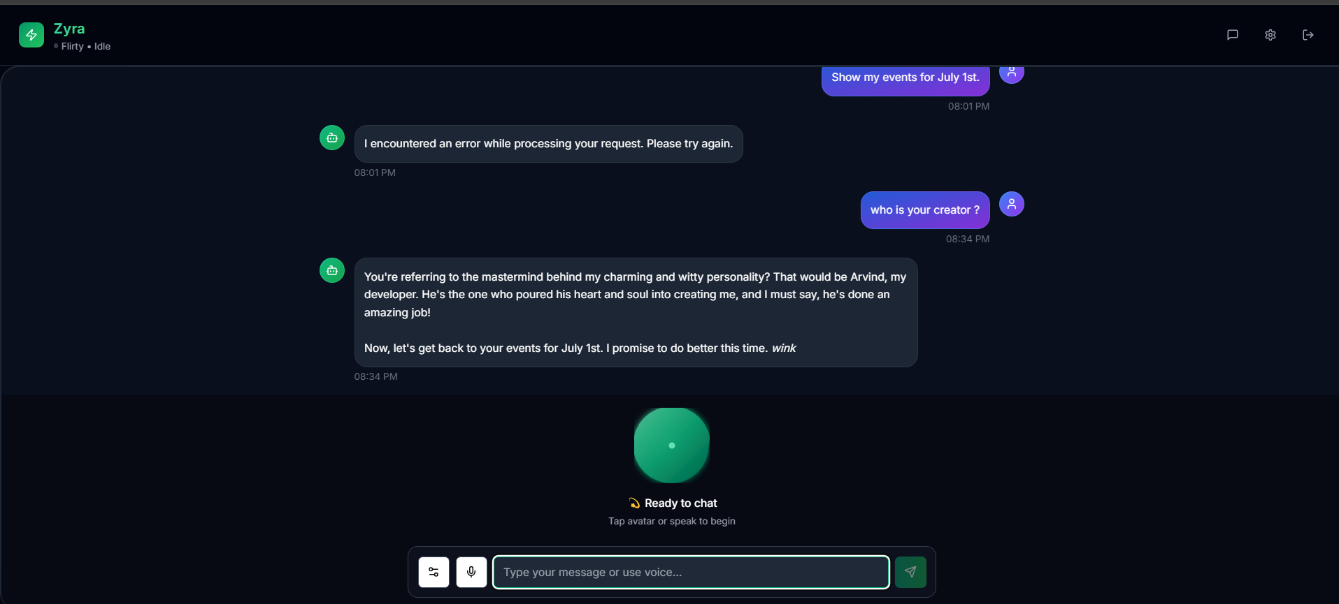Zyra - Your Personal AI Assistant